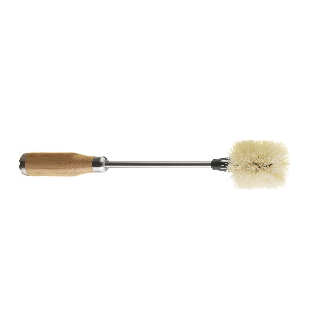 Reusable bottle brush - scrubber - Bottle brush with wooden handle