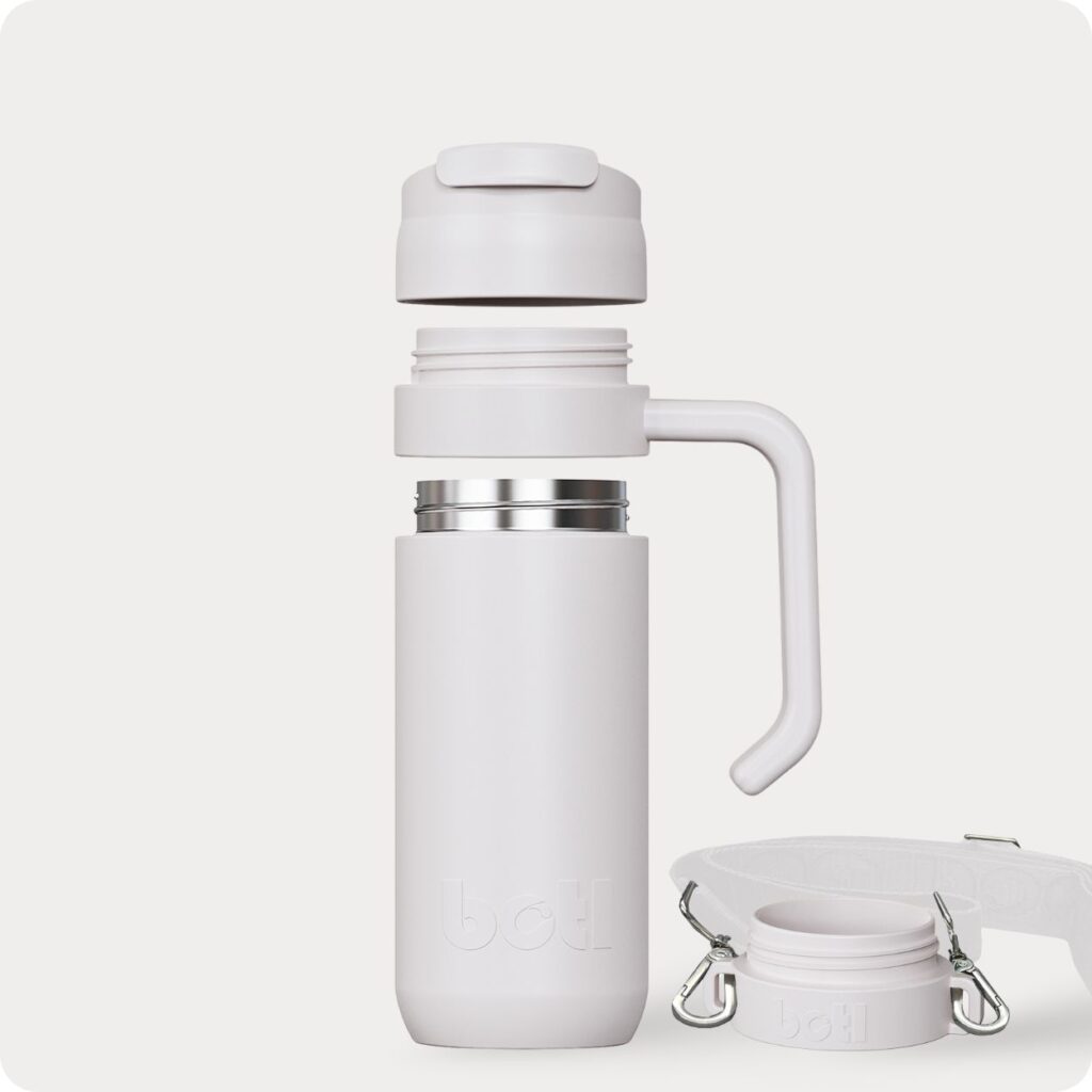 Insulated mug with handle - 400ml brew flask - mushroom - botl
